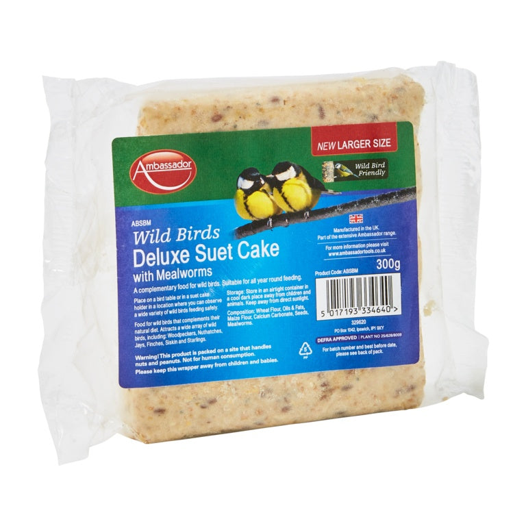 Ambassador Deluxe Suet Cake with Mealworms – Lawrences Amble