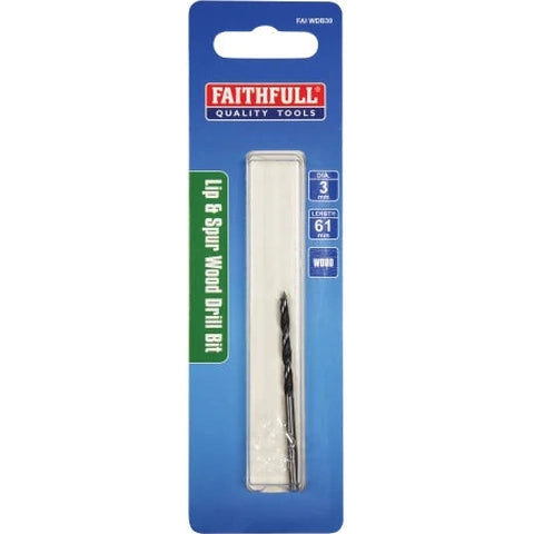 Lip & Spur Wood Drill Bit 3mm – Lawrences Amble
